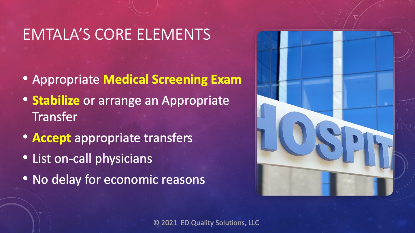 2022-01-09-EMTALA-OB MSE-for video - ED Quality Solutions, LLC